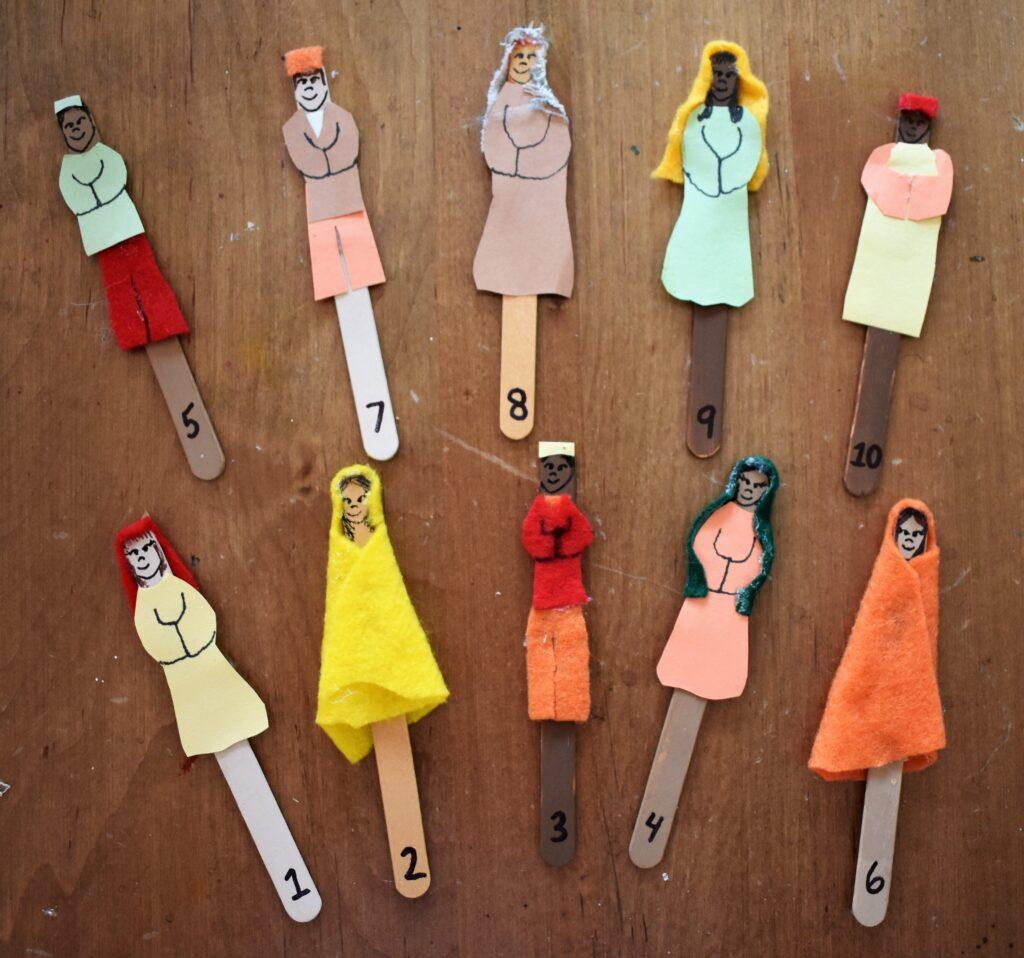 Make Your Own OVER IN A STABLE Popsicle Stick Nativity Set with Author ...