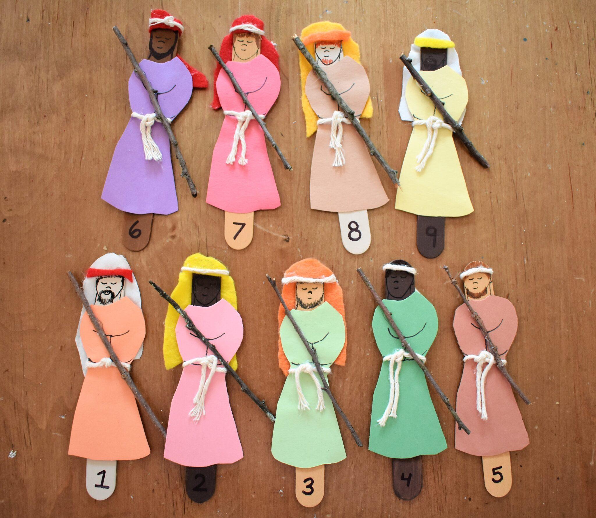 Make Your Own OVER IN A STABLE Popsicle Stick Nativity Set with Author ...