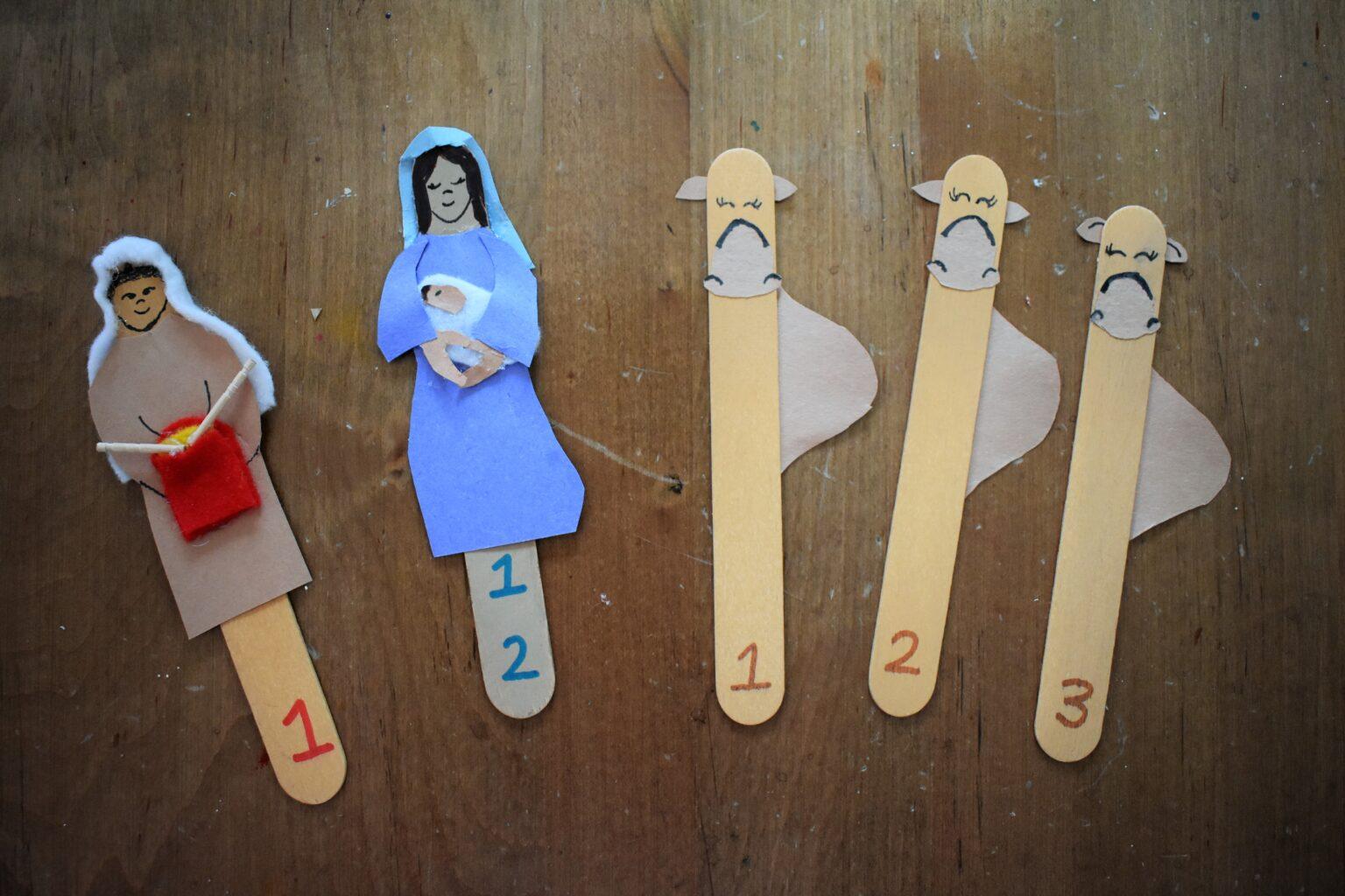 Make Your Own OVER IN A STABLE Popsicle Stick Nativity Set with Author ...